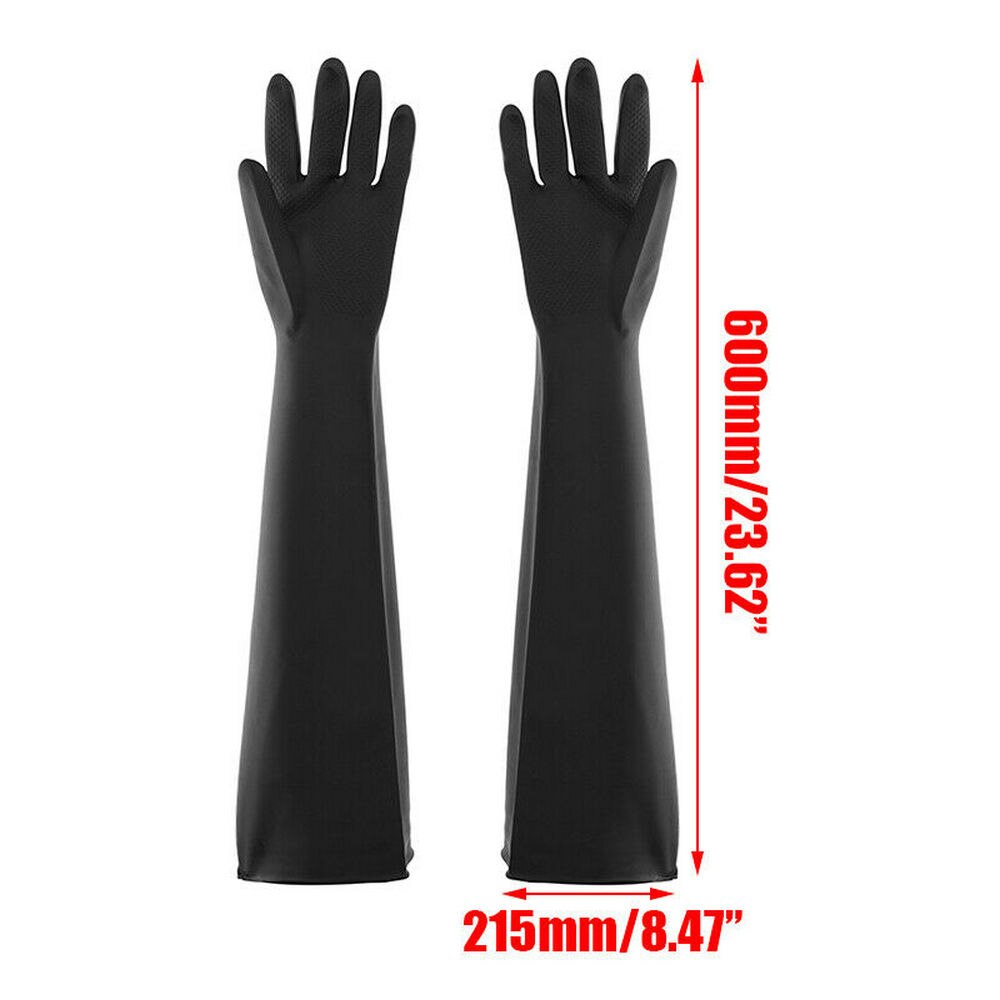 Rubber PPE Latex Long Gauntlets Acid-Alkali Anti C... – Grandado