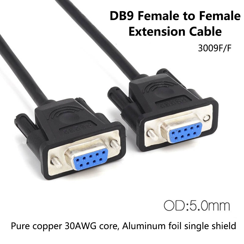 DB9 Vrouwelijke Verlengkabel Zuiver Koper Lijn RS2... – Vicedeal