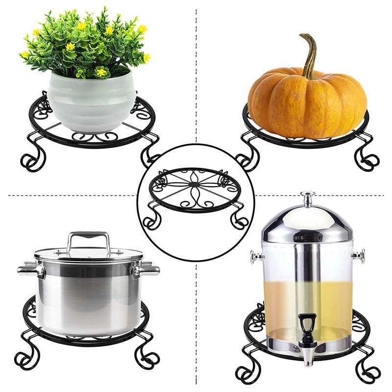3 Pack Metal Plant Stands for Flower Pot, Heavy Du... – Grandado