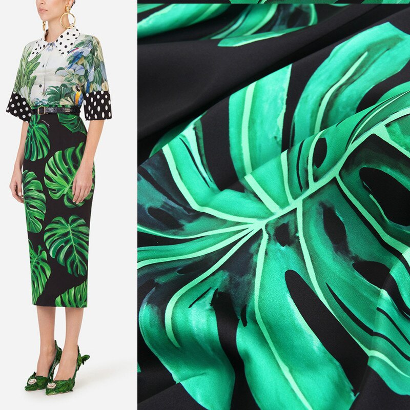 High stretch satin polyester fabric cloth meter ma... – Grandado