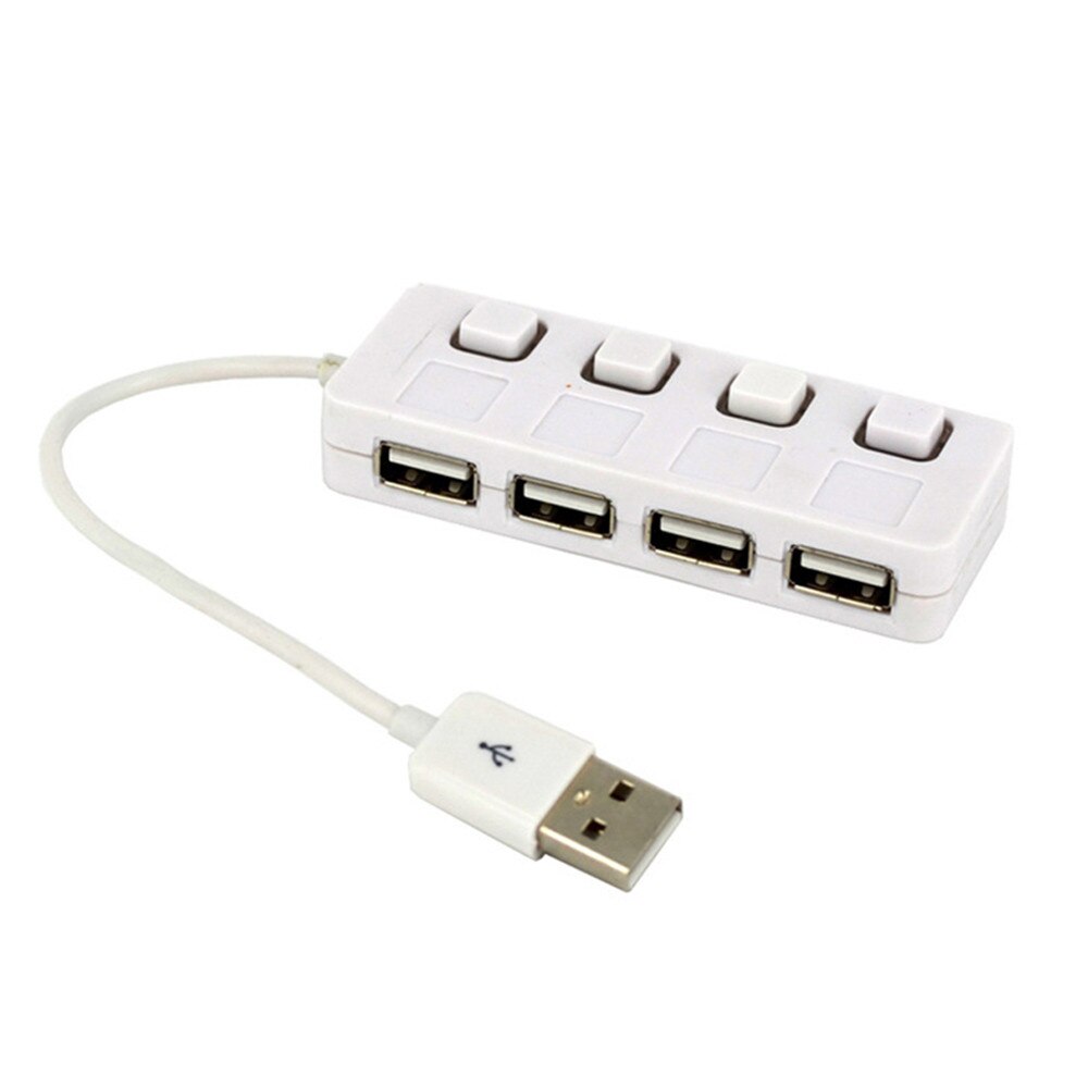 Computer Peripherals USB Hub 4Port USB 2.0 with ON... – Grandado