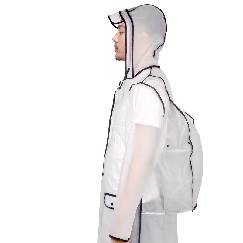 Backpack Transparent Raincoat Couple Rainwear Love... – Grandado