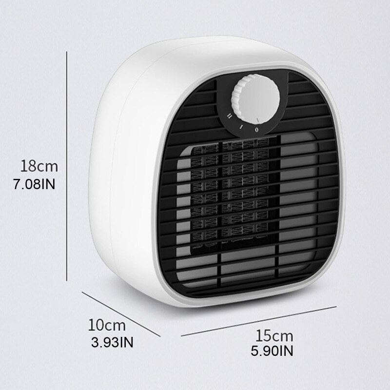 Portable Cute Electric Fan Heater Adjustable Therm... – Vicedeal