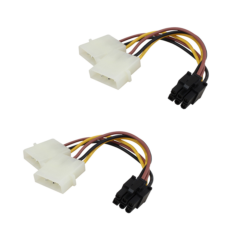 2 pcs 2 IDE Dual 4pin Molex IDE Male to 6 Pin Fema... – Grandado