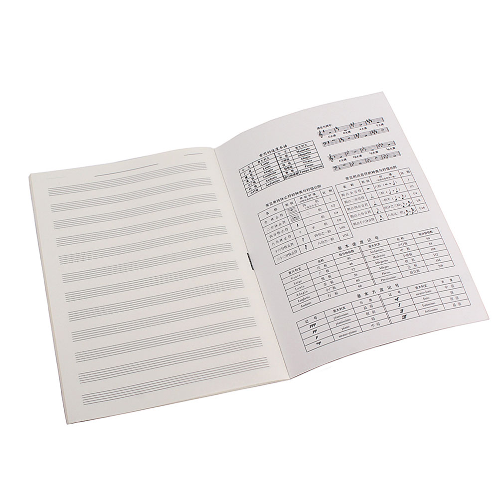 32 Pages Music Notes Stave Writing Drawing Record ... – Vicedeal