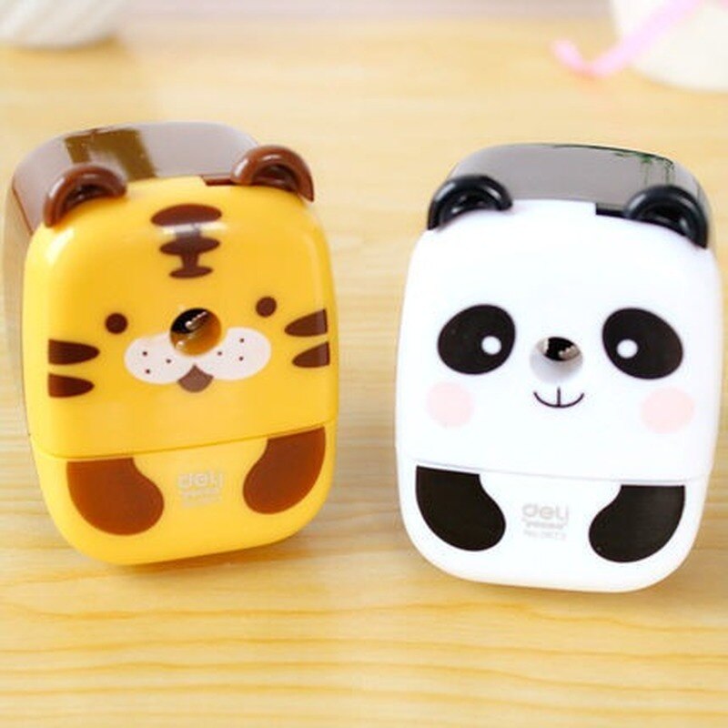 Cartoon Panda Tiger Pencil Sharpener Cute Animal N... – Grandado