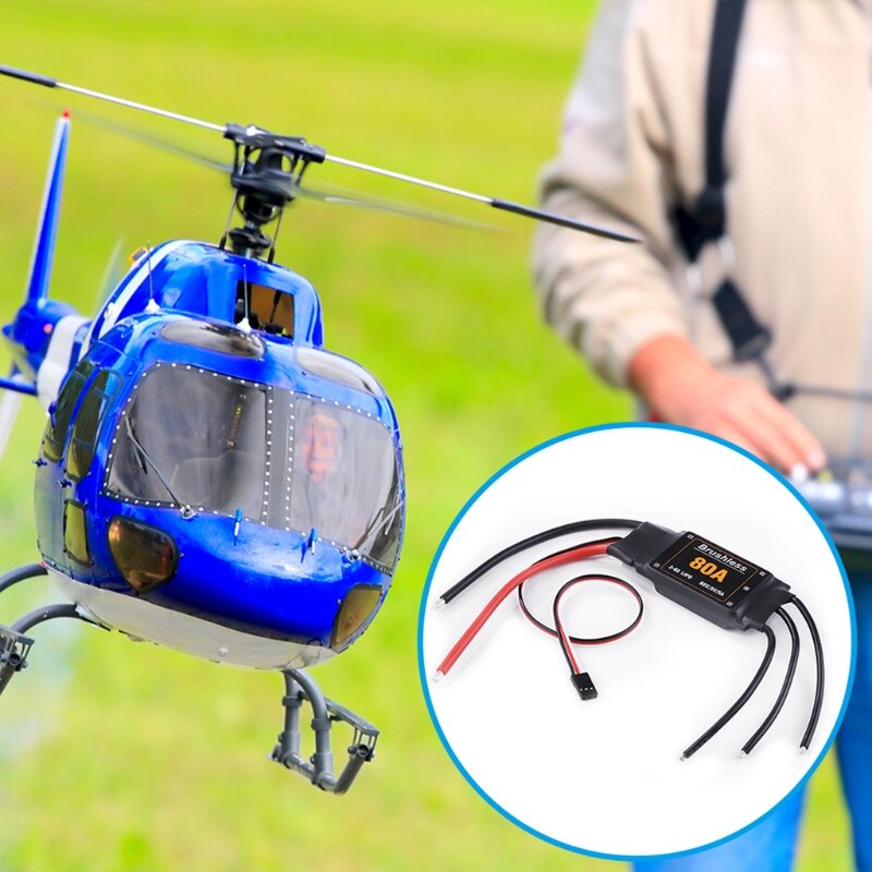 R91A RC ESC, 80A 2-6S Brushless Electronic Speed C... – Grandado