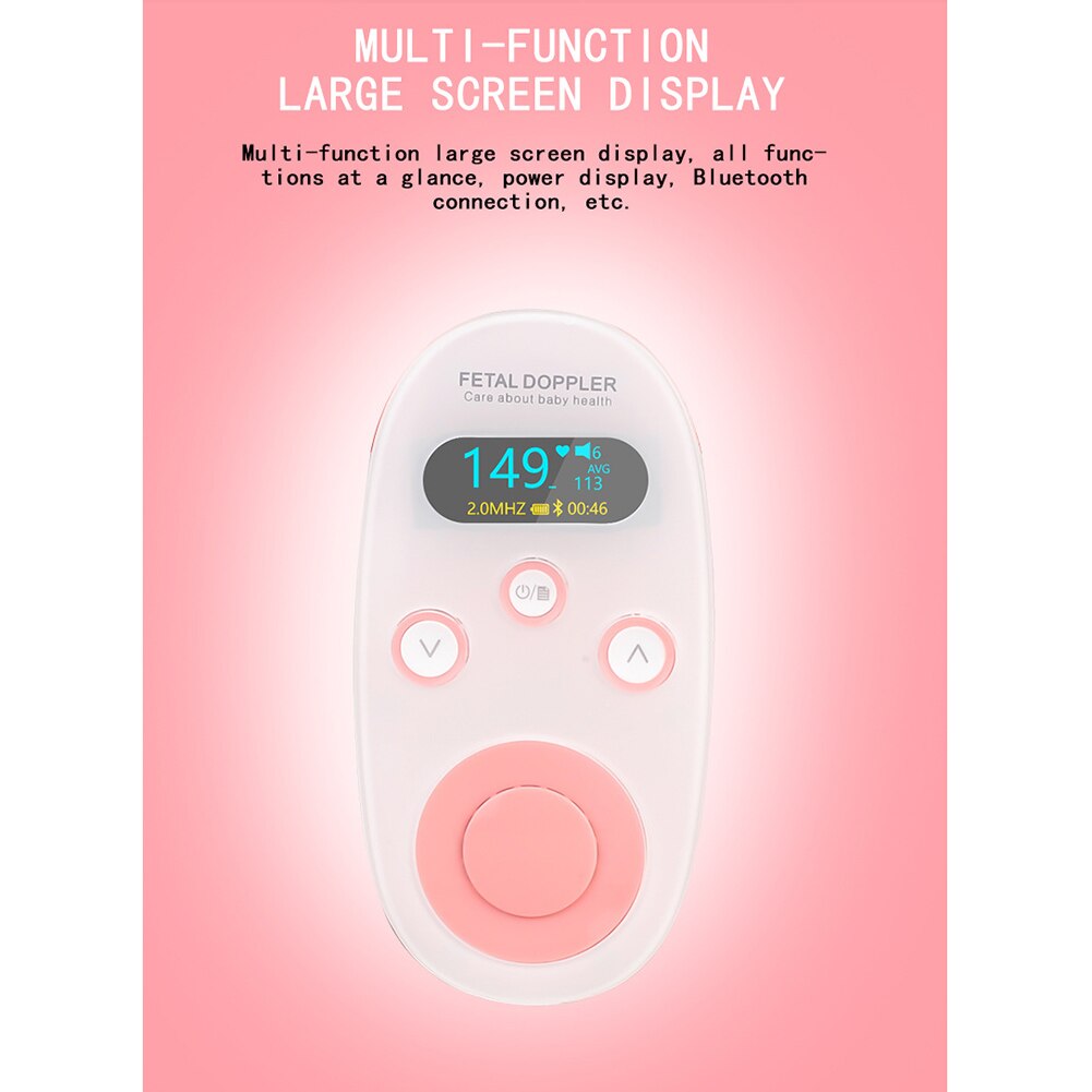 Doppler Fetal Heart rate Monitor Home Pregancy Bab... – Grandado
