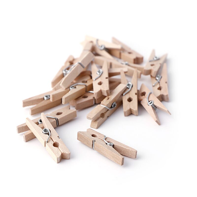 50pcs Mini Natural Wood Clothes Pegs For Craft Eve... – Vicedeal