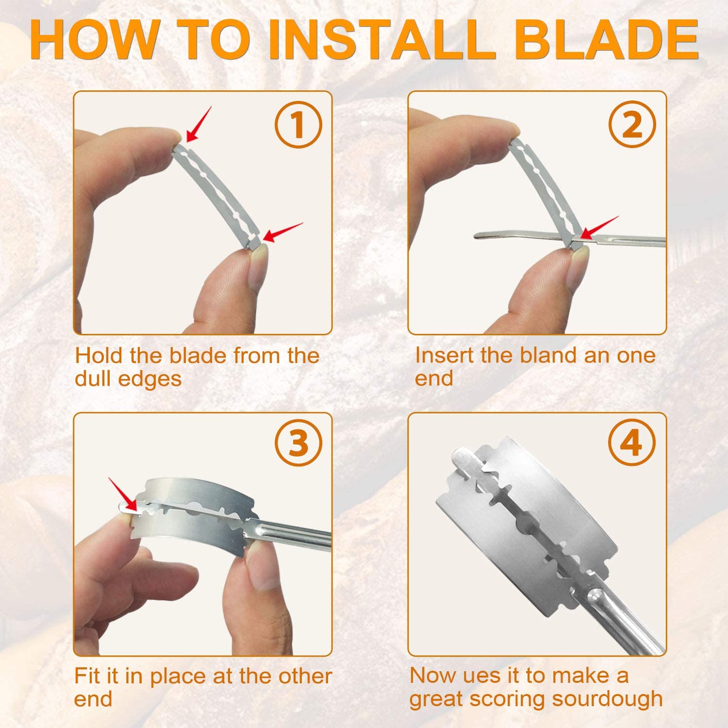 WALFOS Bread Curved Scimitar Lame European Curved ... – Grandado