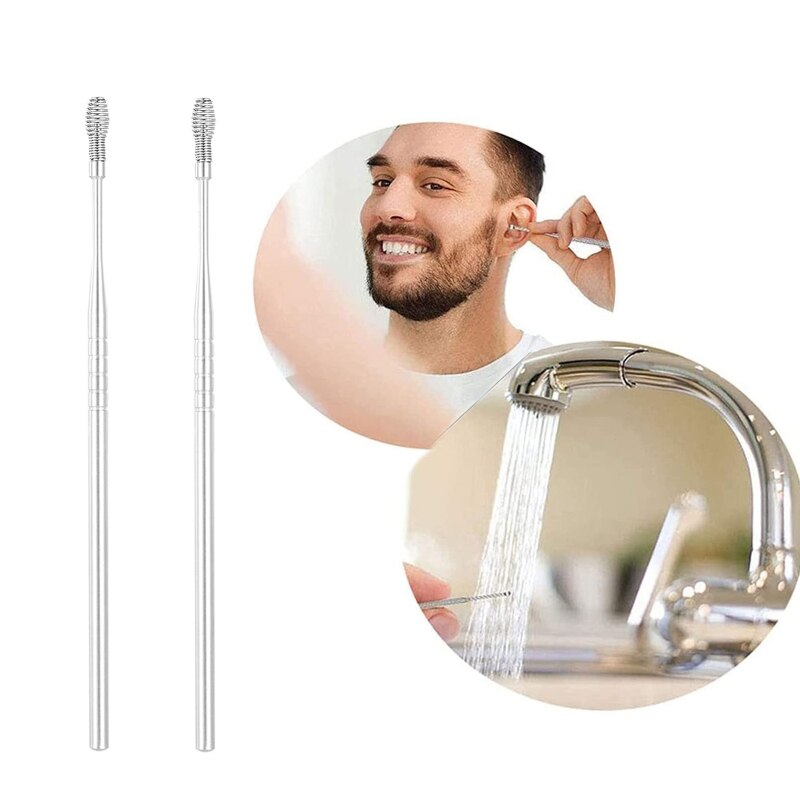 2PCS Stainless Steel Ear Pick Curette Earwax Remov... – Grandado