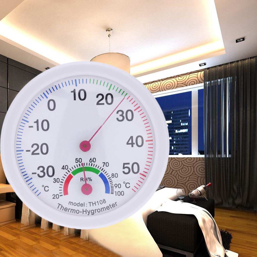 Indoor Outdoor Mini Klok-Vormige Schaal Thermomete... – Grandado