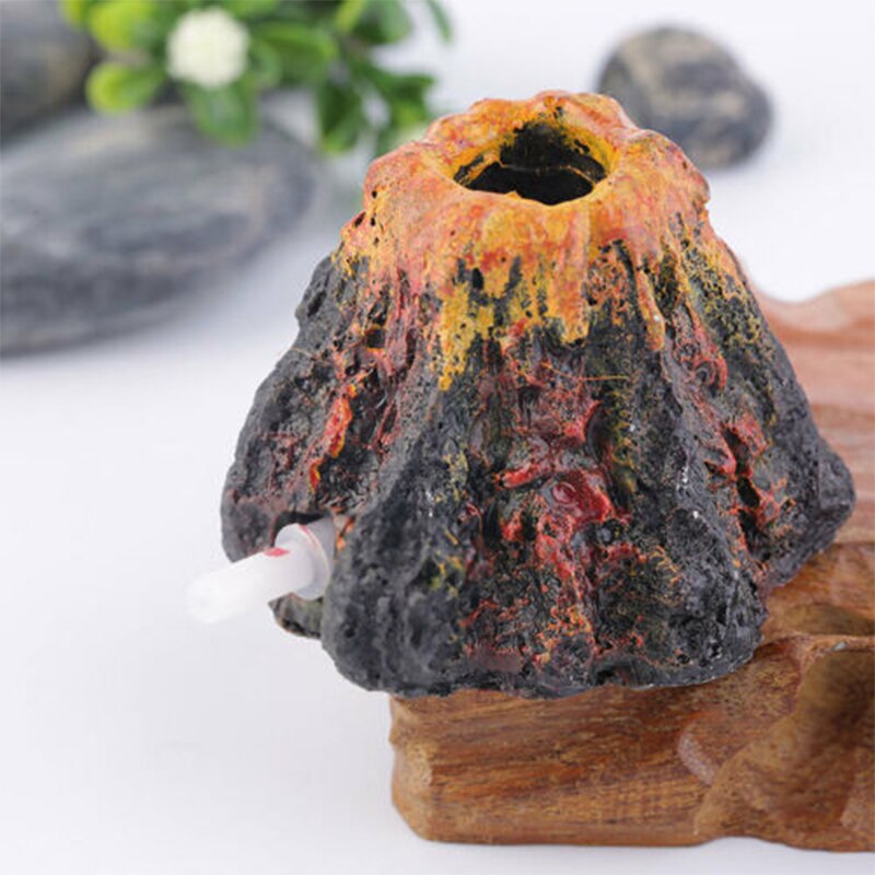 Aquarium Volcano Shape & Air Bubble Stone Oxygen P... – Vicedeal