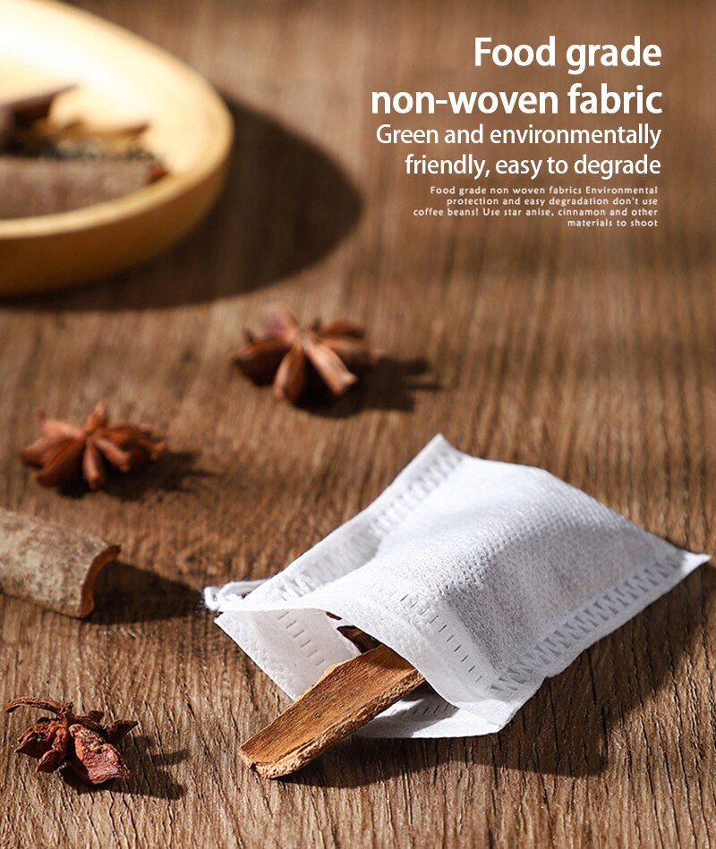 100 pieces of tea bags, tea bags, disposable tea b... – Vicedeal