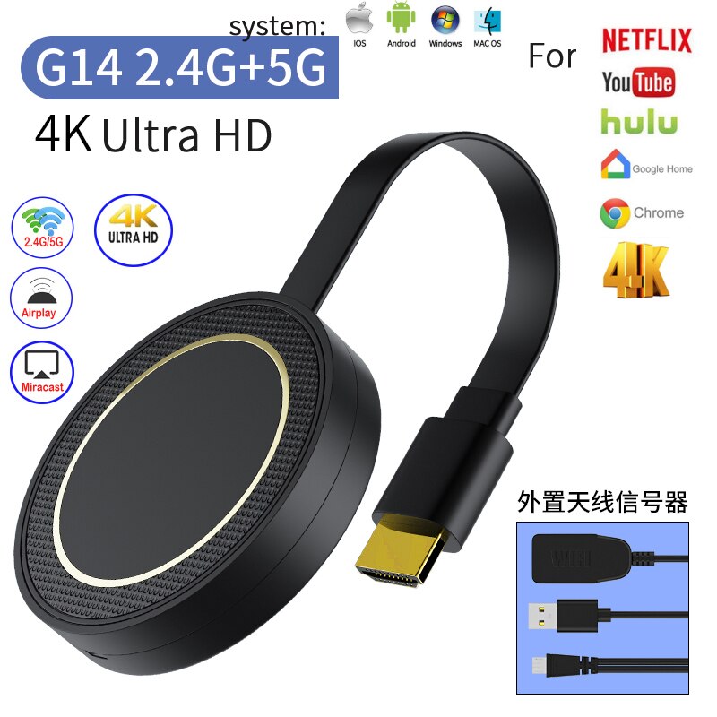 PERESAL HDMI Wireless Display Receiver 2.4G+5G WiF... – Grandado