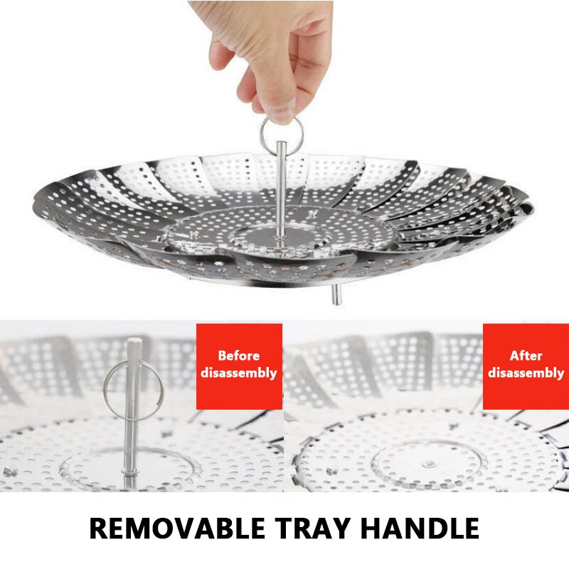 Folding Dish Steam Stainless Steel Vegetable Cooke... – Grandado