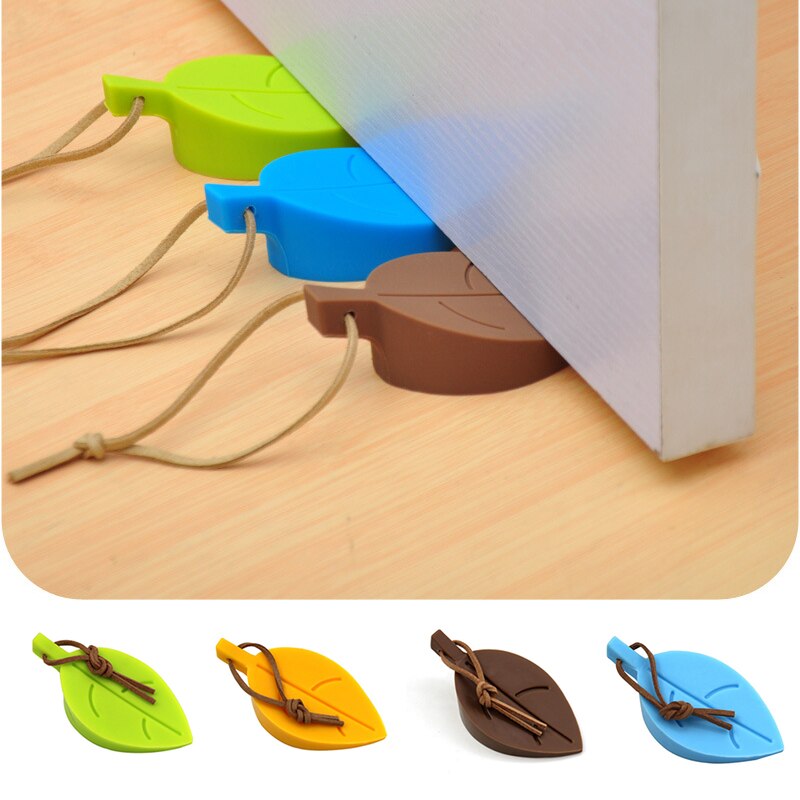 Leaves Shape Silicone Rubber Door Stop Stoppers Do... – Grandado