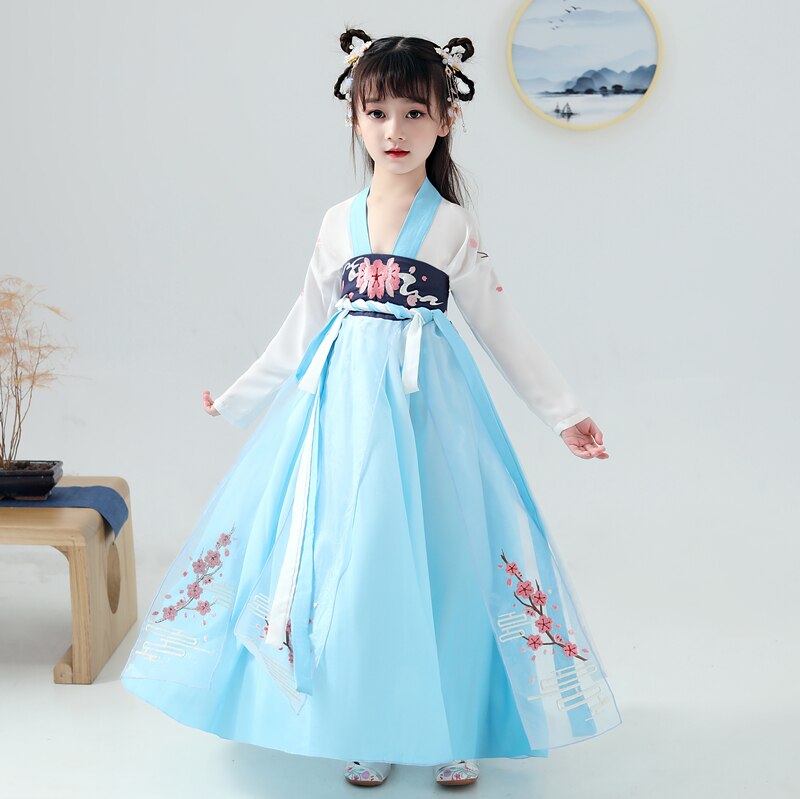 Girls Chinese Hanfu Traditional Year Spring Festiv... – Grandado