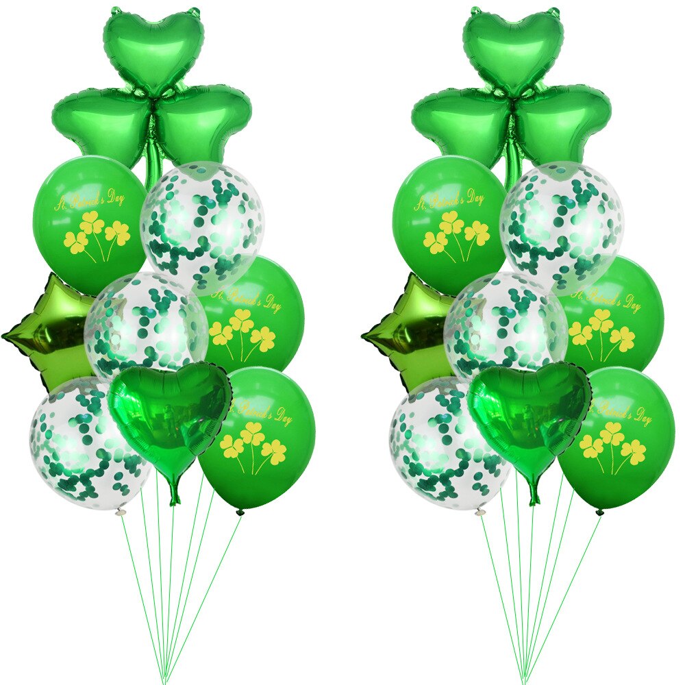 SLMengGuo St. Patrick's Day Clover Balloon Kit Lri... – Grandado