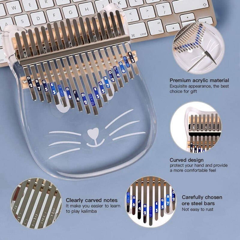 10Pcs Kalimba Scale Sticker Musical Note Sticker f... – Grandado