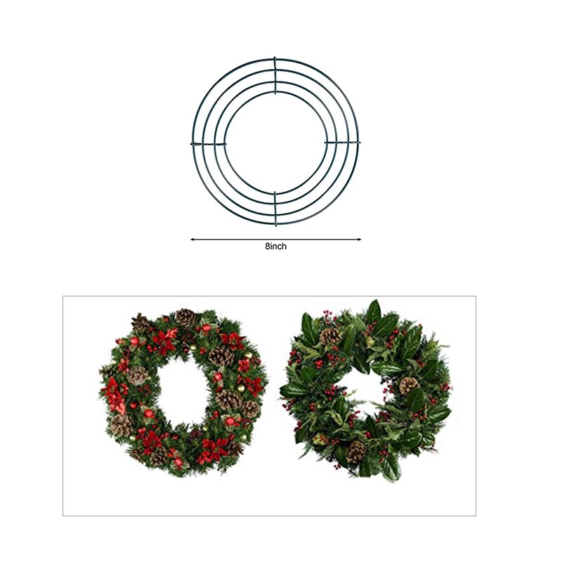 2 Pack Wire Wreath Frame Wire Wreath Making Rings ... – Vicedeal