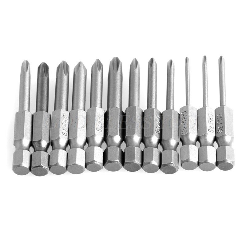 Hex Shank Magnetic Phillips Cross Screwdriver Bits... – Vicedeal