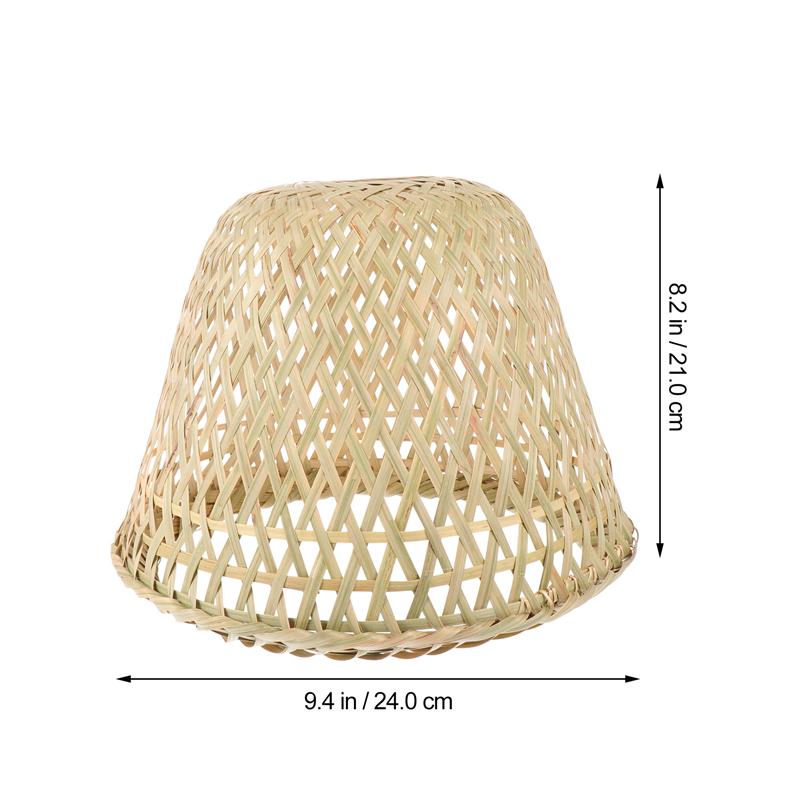 Natural Bamboo Woven Lampshade Light Cover Bamboo ... – Grandado