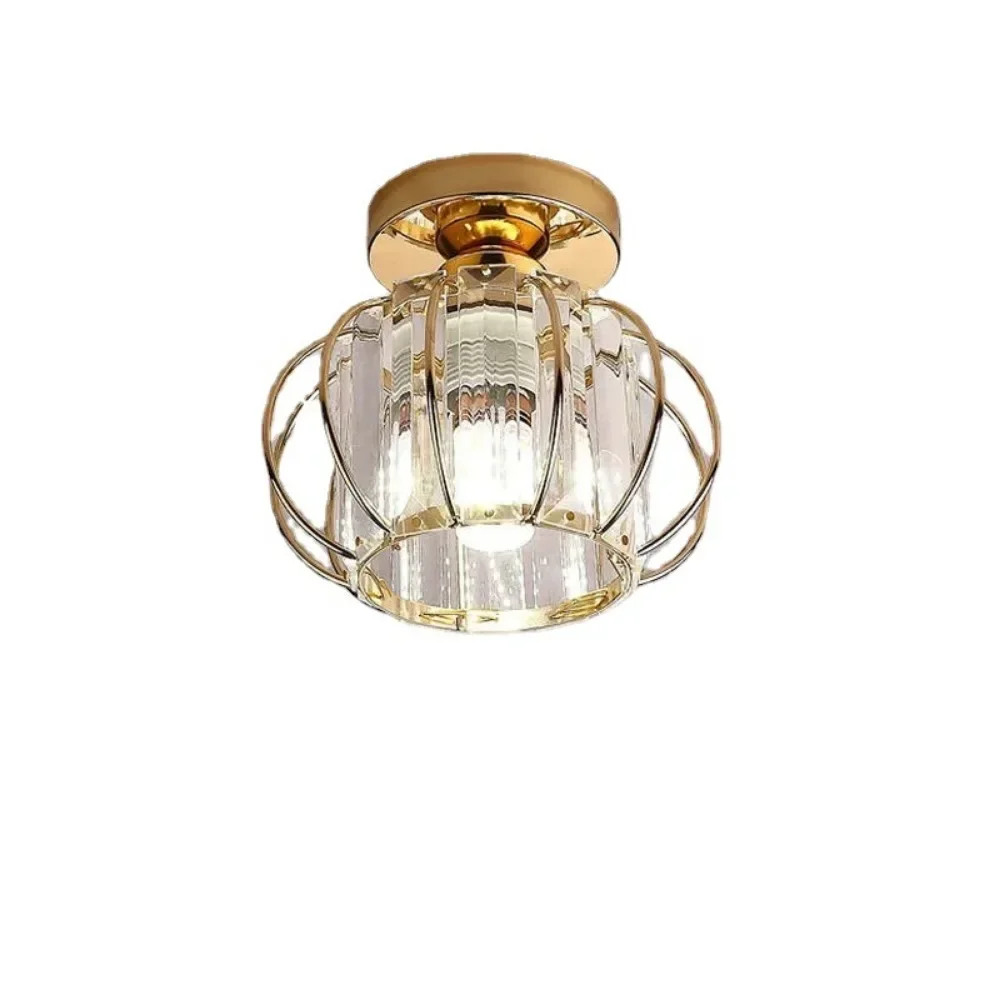 Luz de techo de cristal para entrada, lámpara pequ... – Grandado