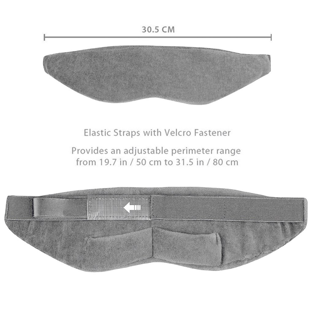 3D Slapen Oogmasker Hap Ultra-Zacht Zijderups Slap... – Grandado