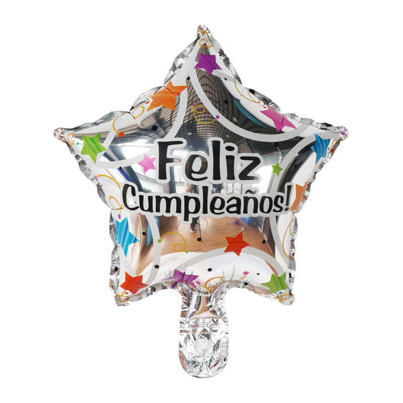 20 Piezas Globos De Aluminio De Feliz Cumpleaños E Grandado