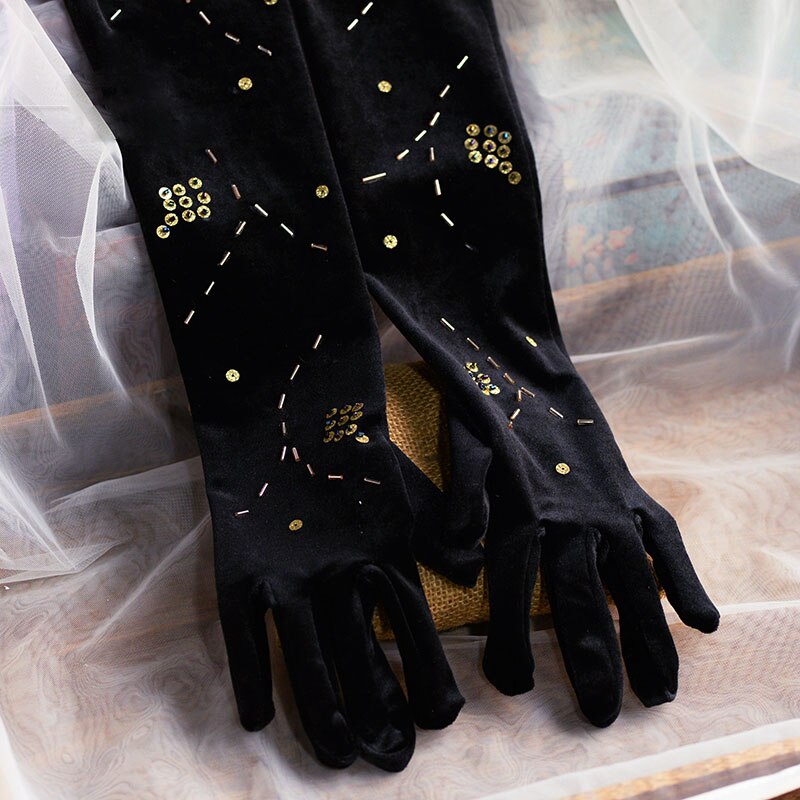 Retro Black Mesh Cover Beaded Hair Accessory Weddi... – Vicedeal