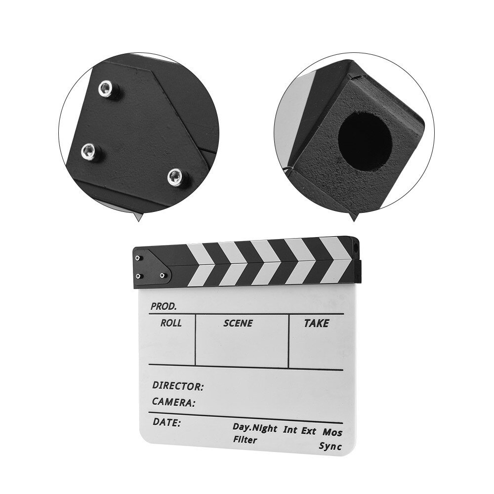 Andoer Director Video Scene Clapper Board Acrylic ... – Grandado