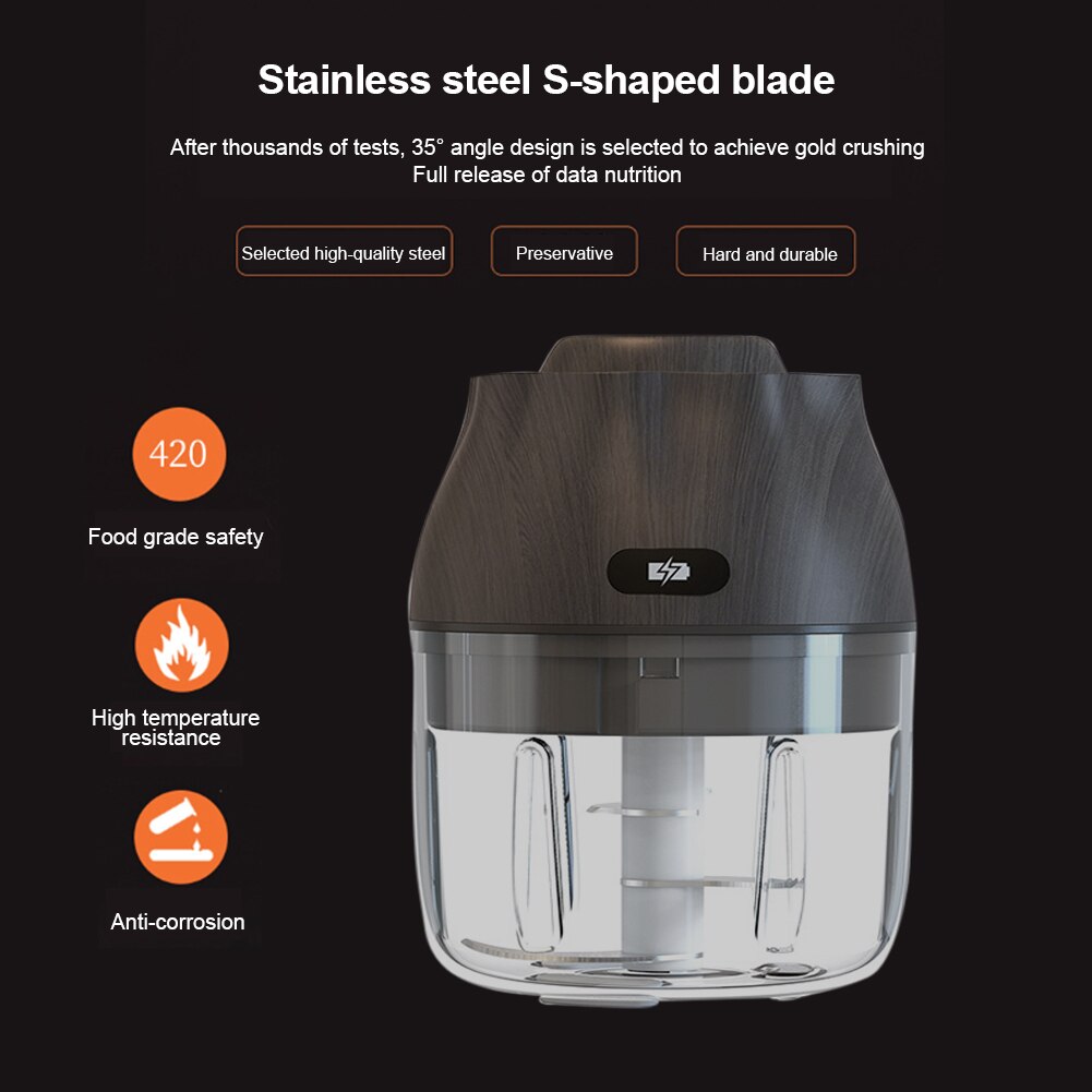 Garlic Chopper Wireless Electric Mini Garlic Chopp... – Grandado