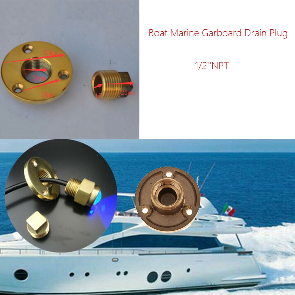 Boat Marine Garboard Drain Plug Machined Brass Fit... – Grandado