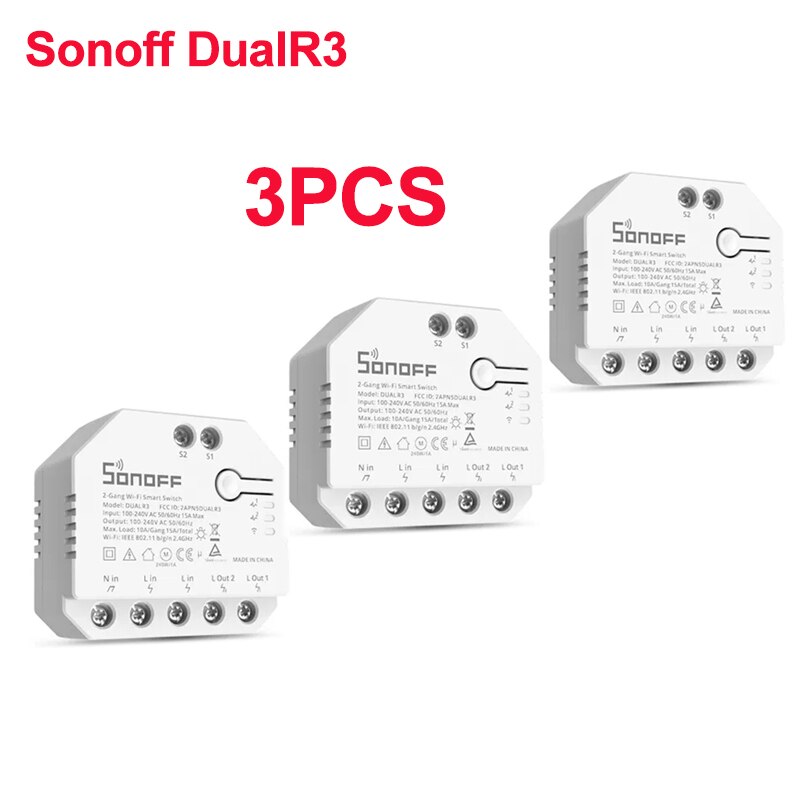 Sonoff Dual R3 2 Gang Dual Relaismodule Diy Mini S... – Vicedeal