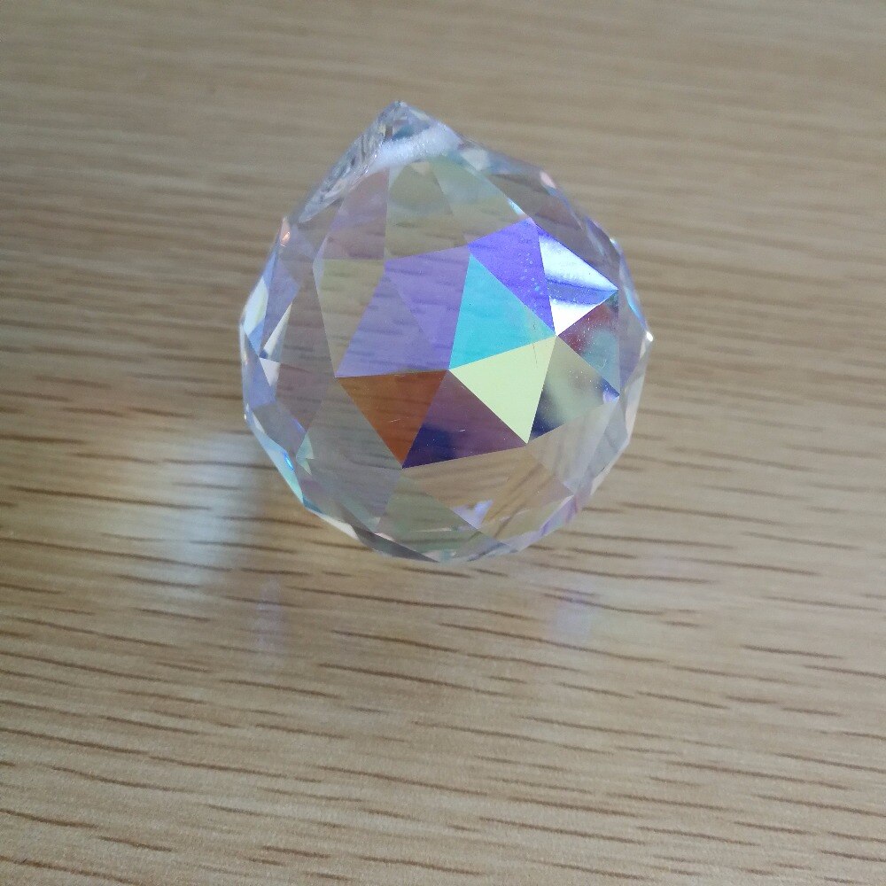 40mm 10 units Crystal Coating AB Crystal Faceted B... – Grandado