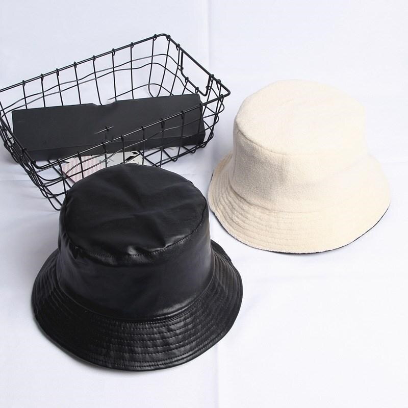 Leatehr solid varm to sider spand hat fisker hat s... – Grandado