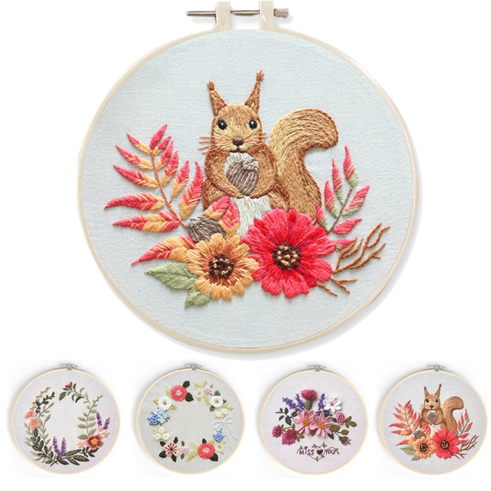 Embroidery Materials Package Cross Stitch Plant Pa... – Grandado