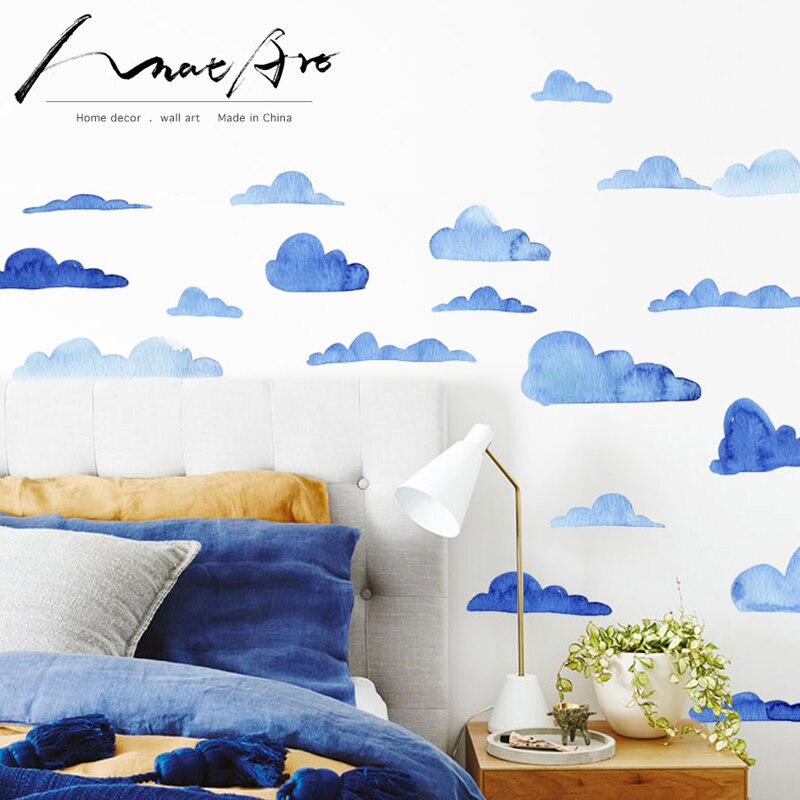 Cloud Wall Stickers kids Diy wall art Seamless pat... – Grandado