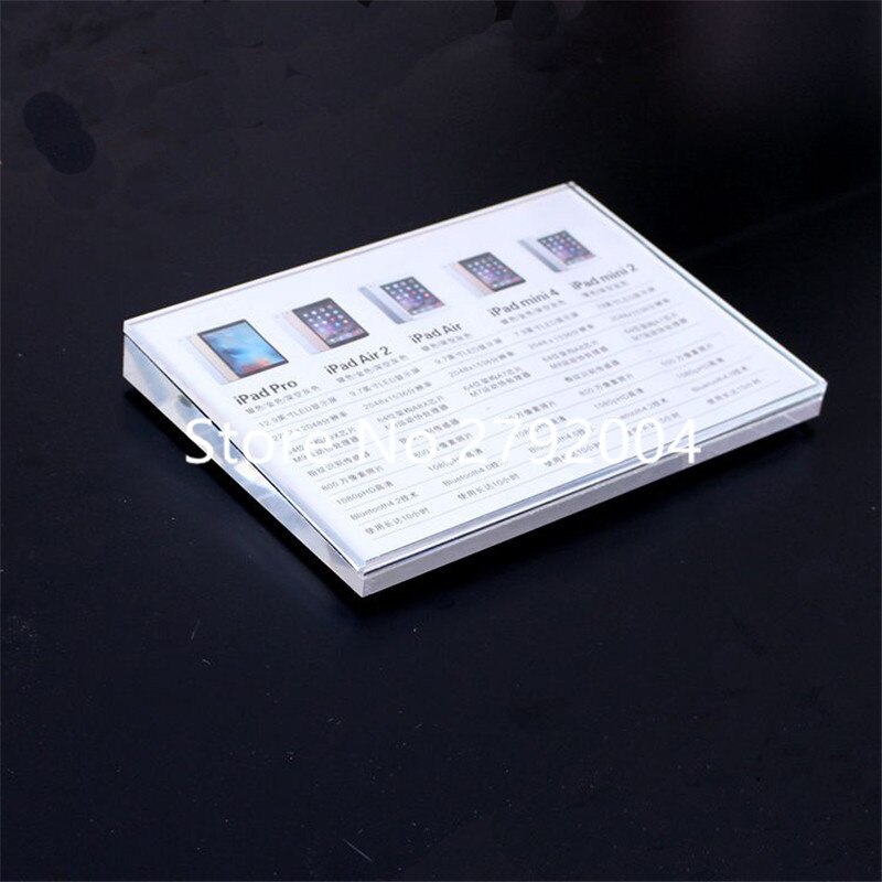 style A5 acrylic price tag stand for phone retail ... – Grandado