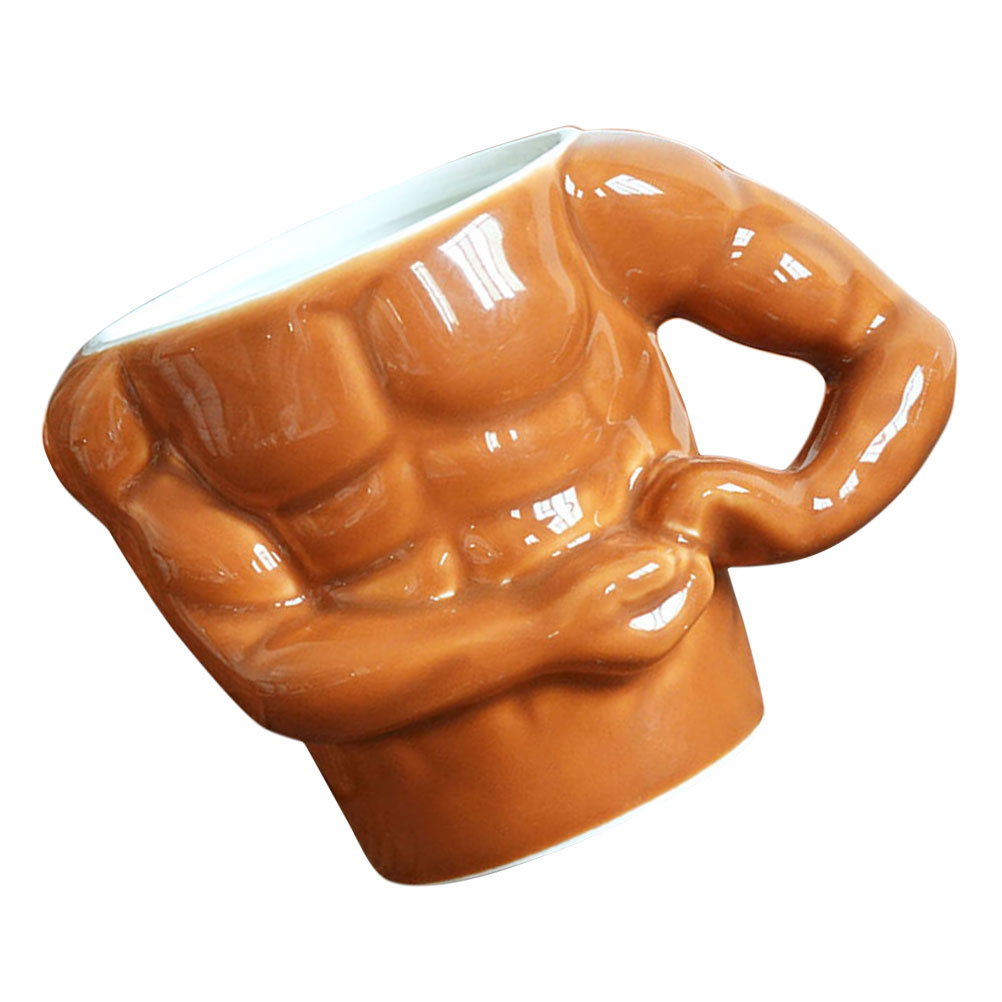 1Pc Unique Muscle Man Shape Cup Mug Festival Durab... – Vicedeal