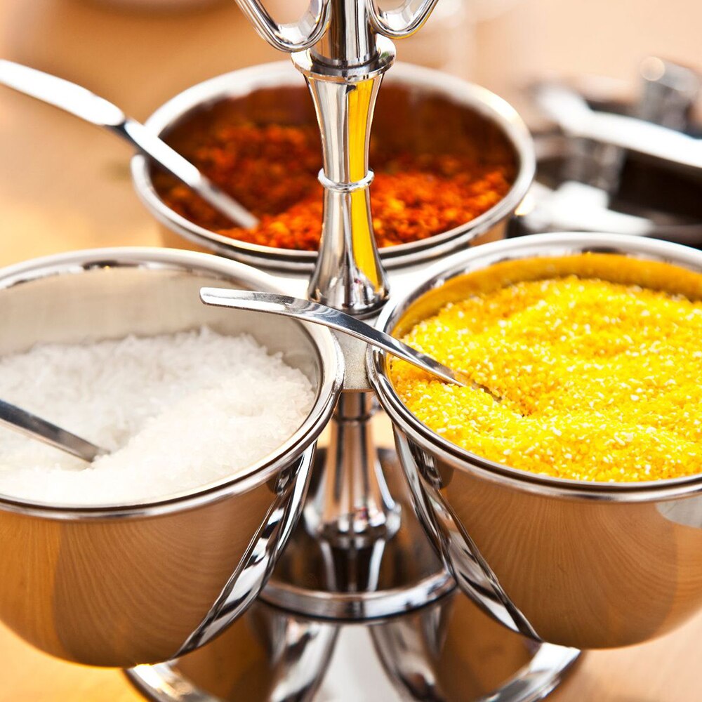 4 in 1 Stainless Steel Salt Sugar Bowel Condiment ... – Grandado