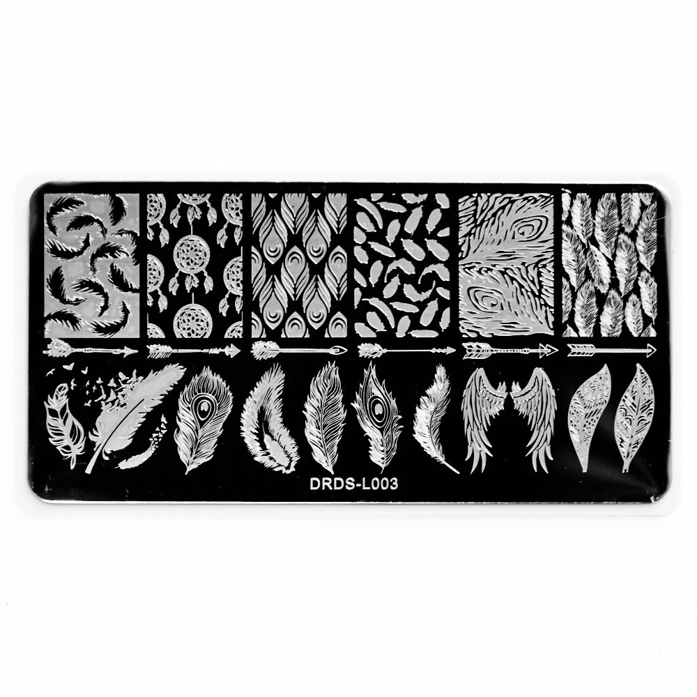1Pcs Summer Time Nail Stamping Plates Flower Leave... – Grandado