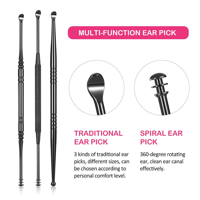 7pcs Ear Cleaner Wax Removal Tool Earpick Sticks E... – Vicedeal