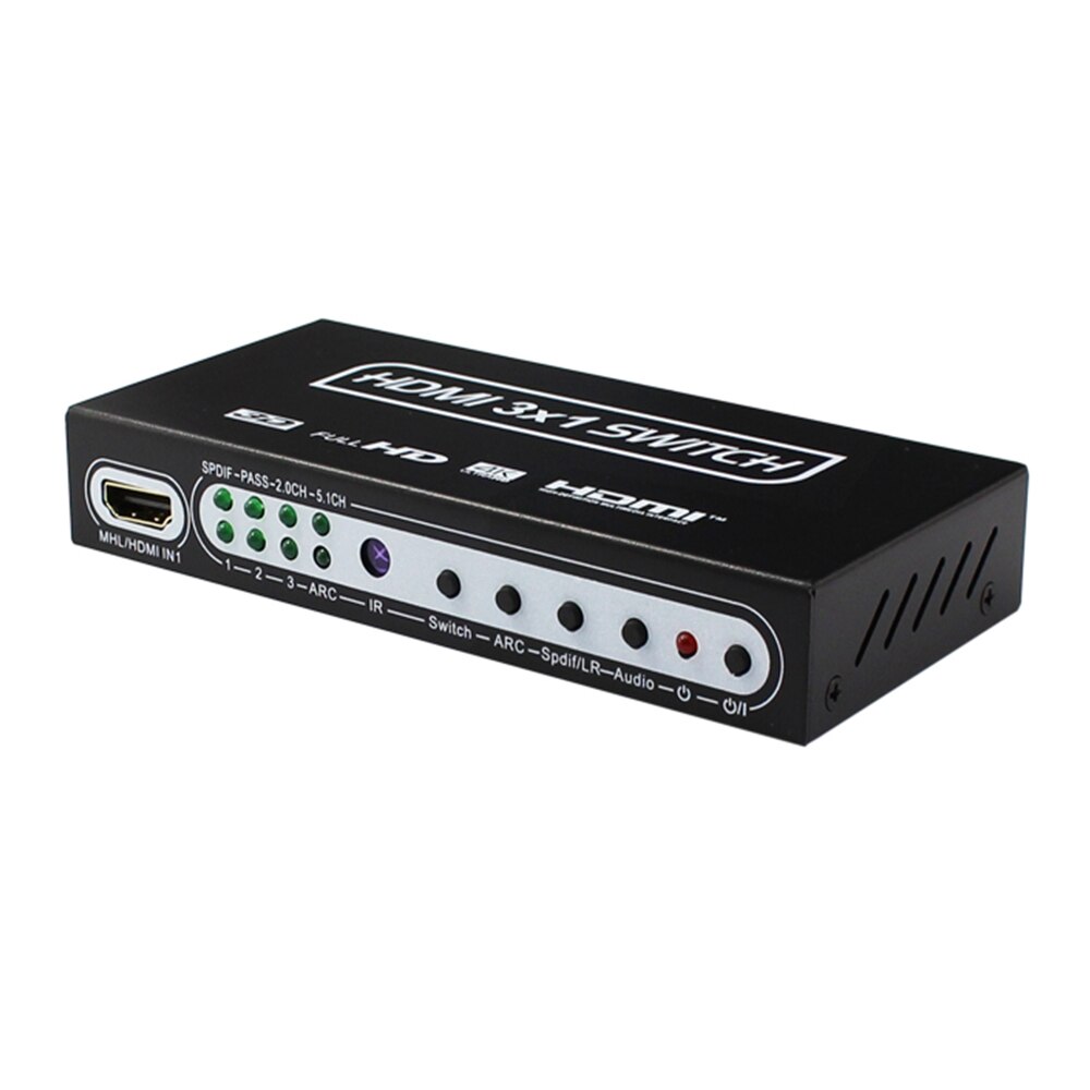 HDMI switcher with audio separation 3X1 three in o... – Grandado