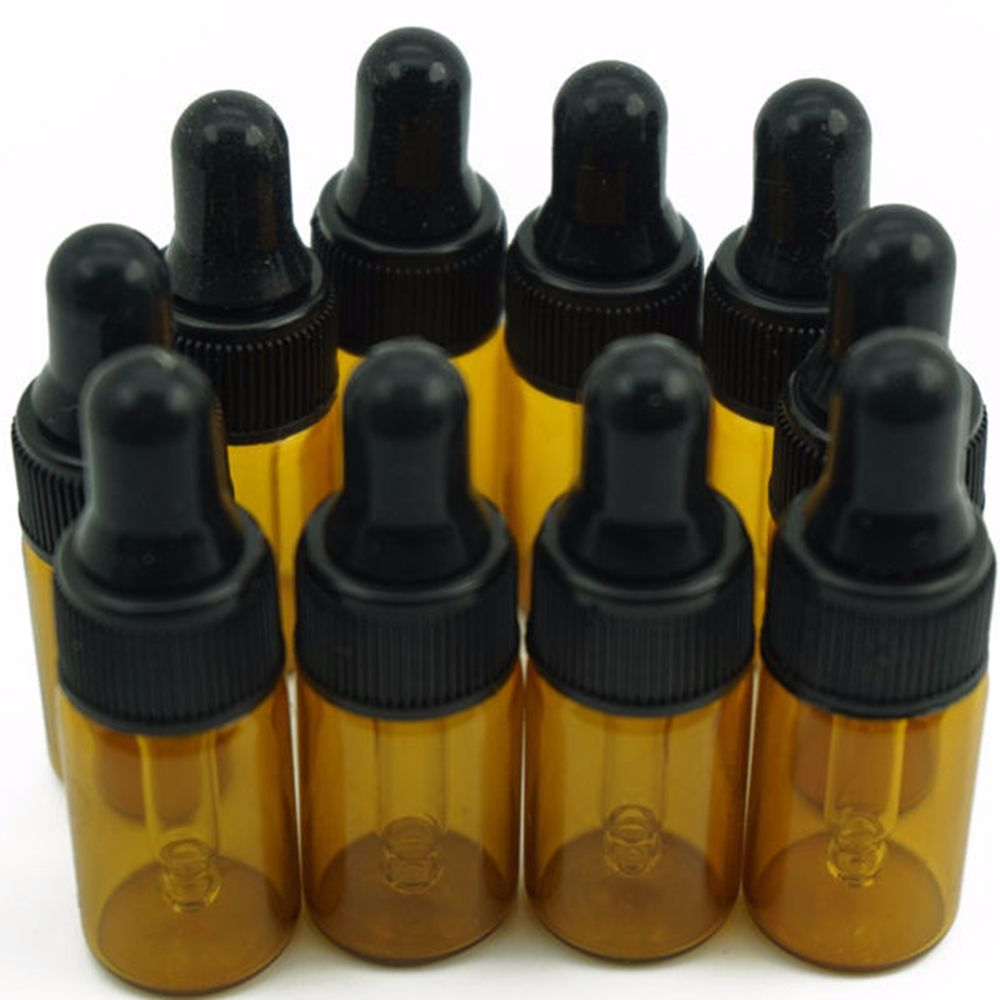 1pc Empty Dropper Bottle Amber essential oil Glass... – Grandado