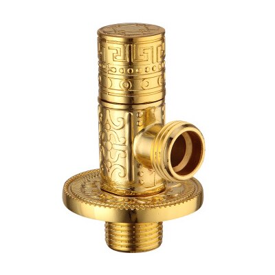 Solid Brass gold Triangle Valve with Shut Off Valv... – Grandado