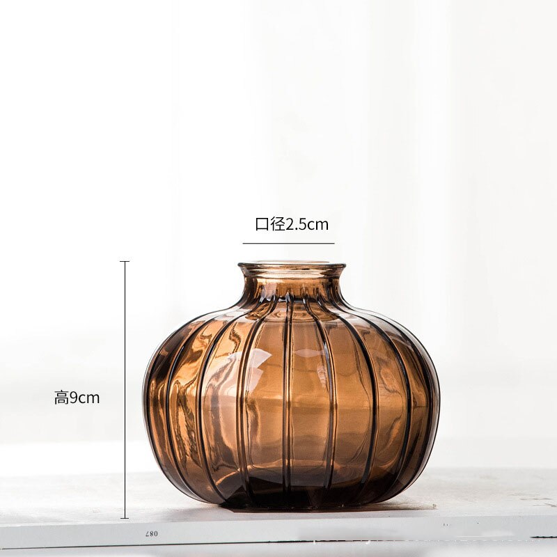 Vase en verre pour décoration de salon, récipient ... – Grandado