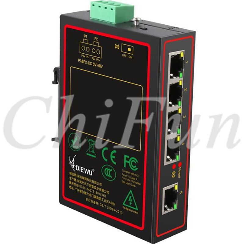 Diewu Txi/TXE173 5-Poort Quasi-Industriële Schakel... – Vicedeal