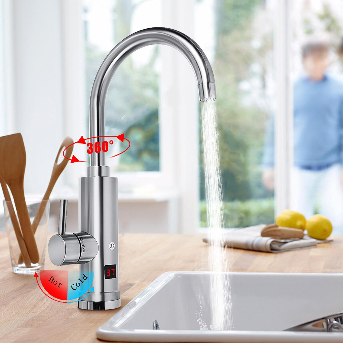 3S Fast Heating 3000W Electric Water Heater Faucet... – Grandado